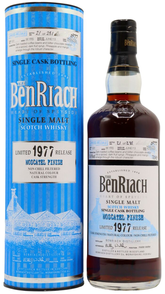 Benriach - Single Cask #1031 1977 36 year old Whisky 70cl 54.9% ABV ...