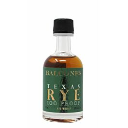 Balcones - Texas Rye 100 Proof Whiskey Miniature 5cl 50% ABV | Hard To ...