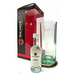 Bacardi - Miniature Glass Gift Pack Rum 5cl 37.5% ABV | Hard To Find ...