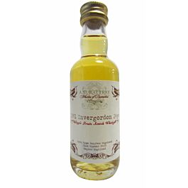 Invergordon - Single Cask Grain 1991 24 year old Whisky Miniature 5cl ...