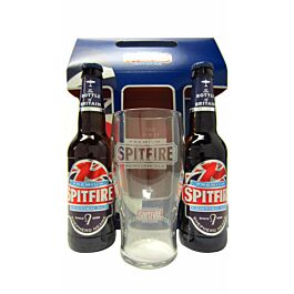 Spitfire - Kentish Ale Beer 330ml x 2 5% ABV Pint Glass Gift Pack ...