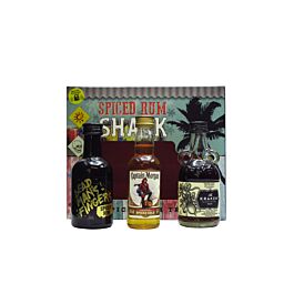 Spiced Rum Shack - Spiced Rum 5cl x 3 40% ABV Miniature Gift Pack ...