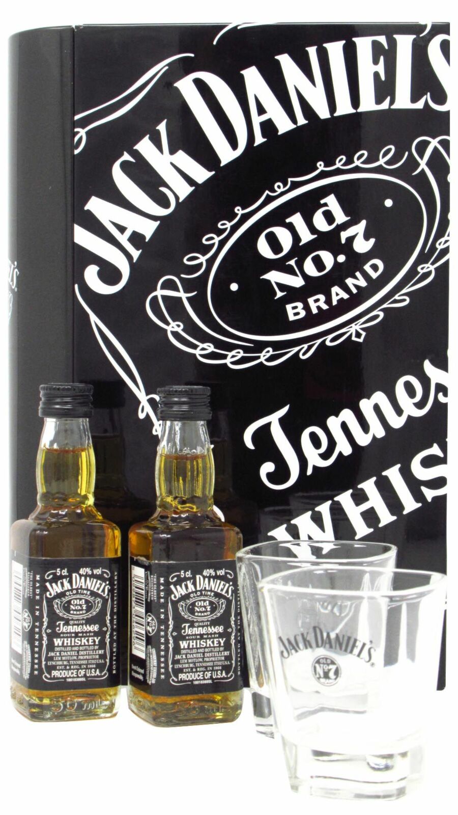 Jack Daniel's - Old No. 7 Tennessee Whiskey 5cl x 2 40% ABV Miniatures ...