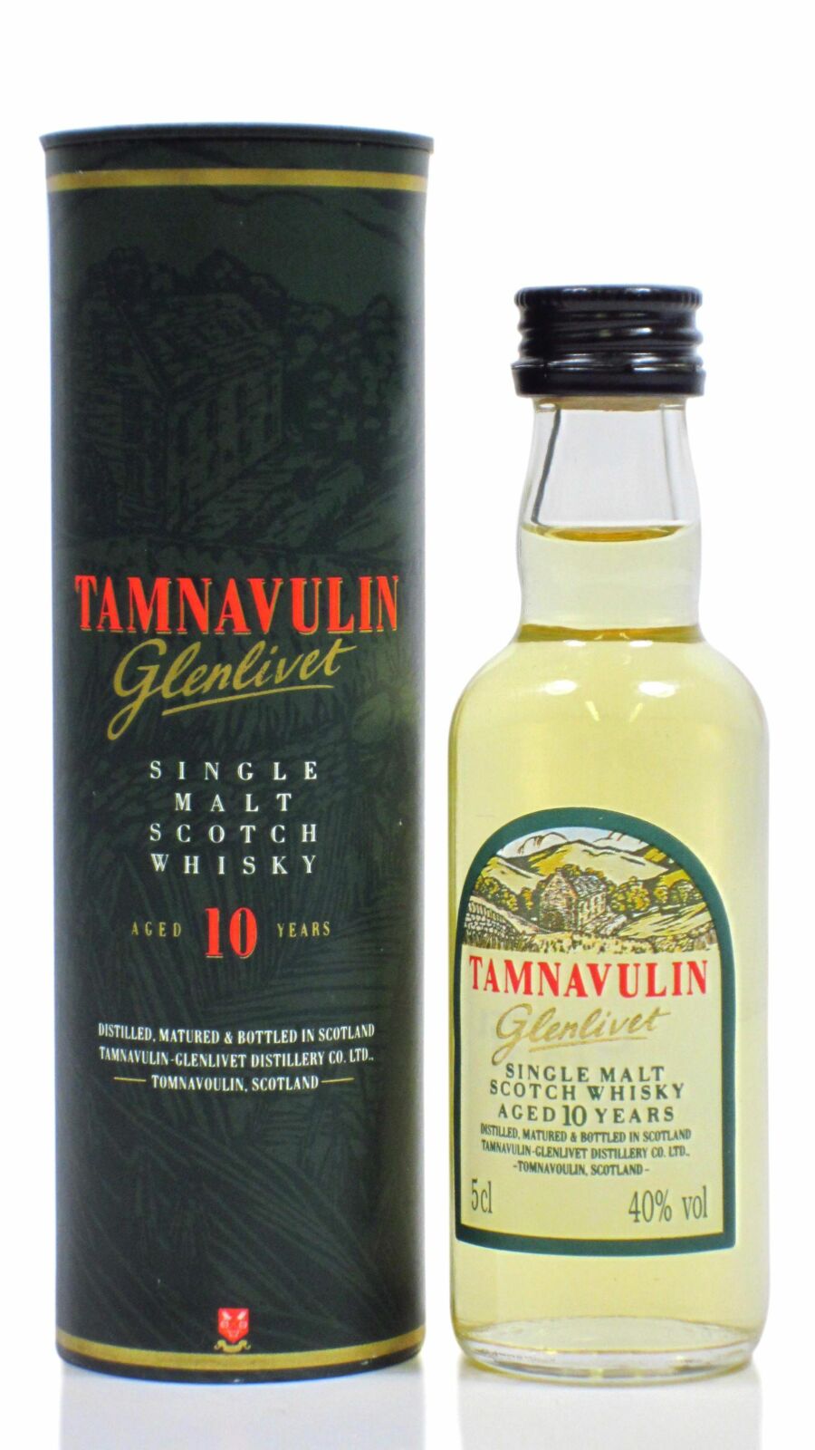 Tamnavulin - 10 year old Speyside Single Malt Whisky 5cl 40% ABV ...