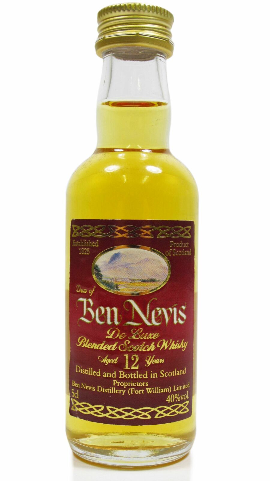 Ben Nevis - 12 year old Dew Of Ben Nevis Blended Scotch Whisky 5cl 40% ...