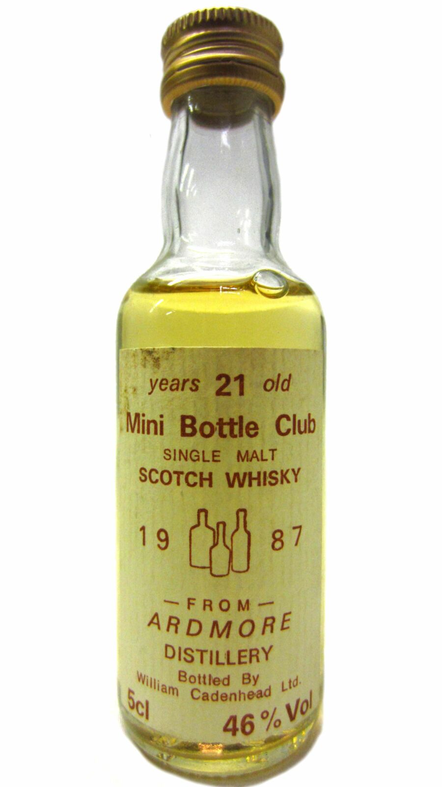Ardmore - 21 year old Mini Bottle Club 1987 Whisky 5cl 46% ABV ...