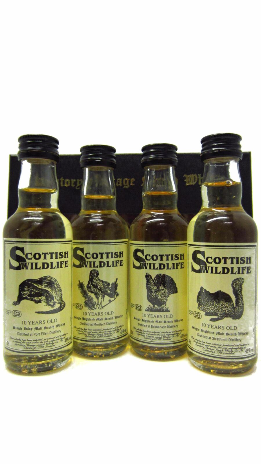 Multiple Distillery Packs - 10 year old Scottish Wildlife Scotch Whisky ...