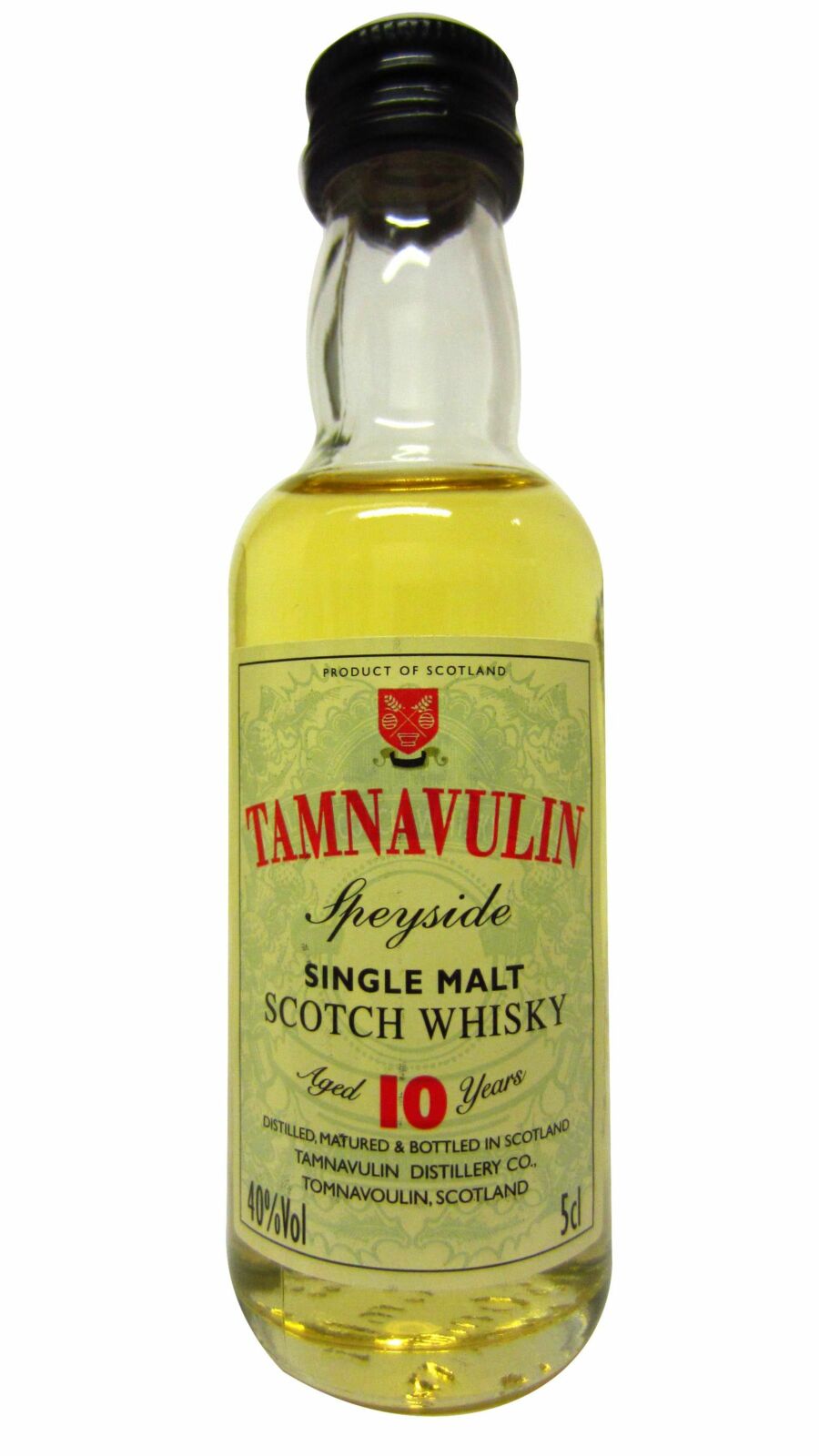 Tamnavulin - 10 year old Speyside Single Malt Whisky 5cl 40% ABV ...