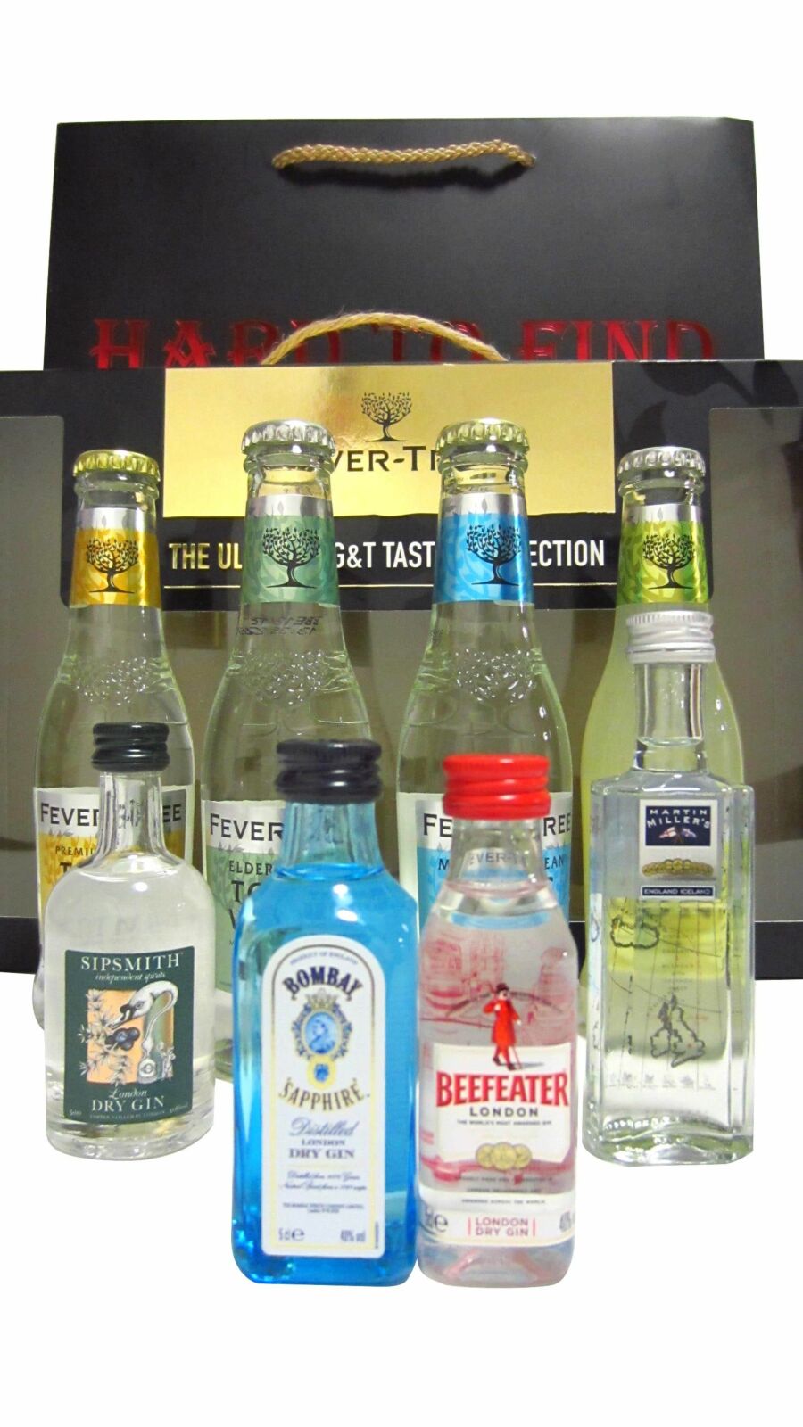 Multiple Distillery Packs - London Dry Gin 5cl x 4 41.6% ABV Gift Pack ...