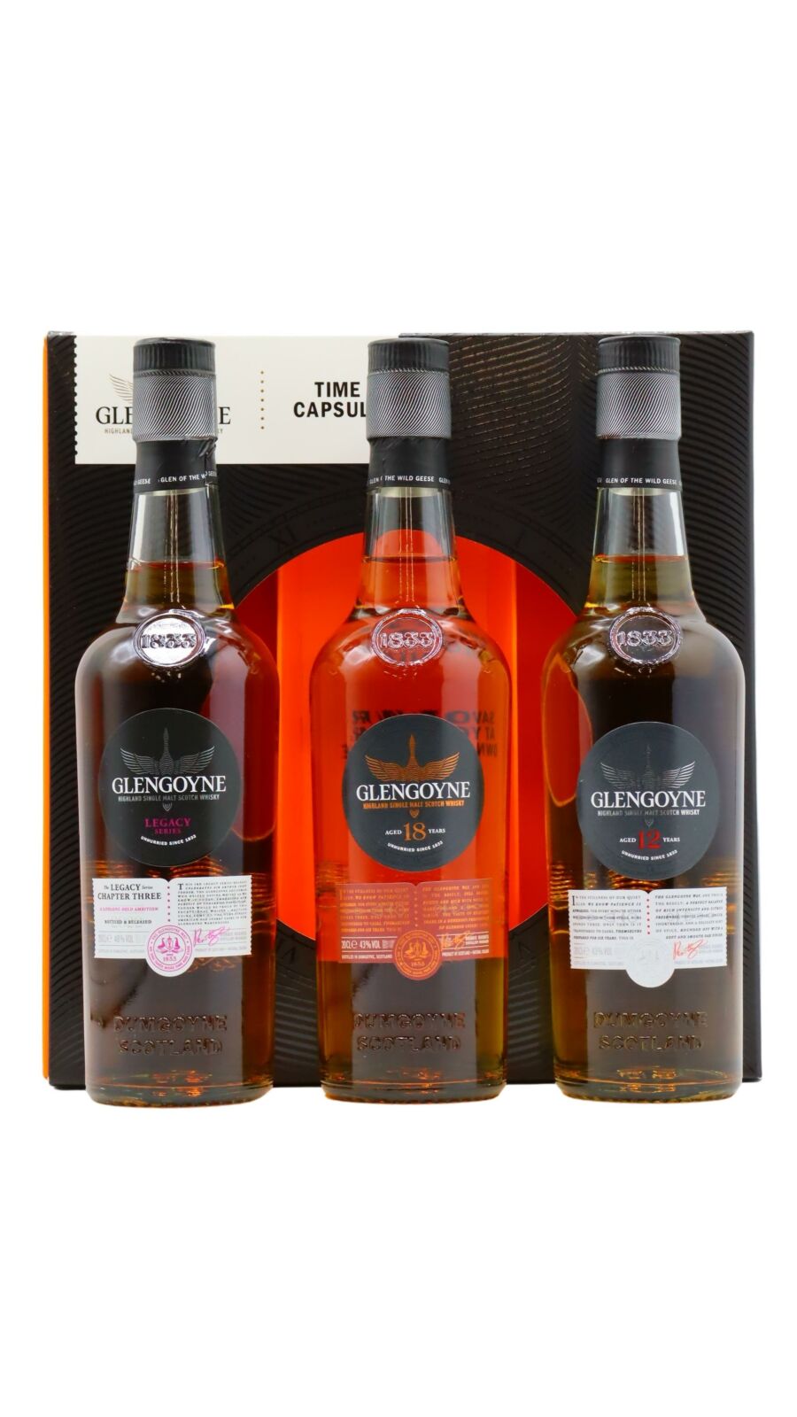 Glengoyne - Time Capsule Gift Pack Whisky (3 x 20cl) 20cl x 3 48% ABV ...