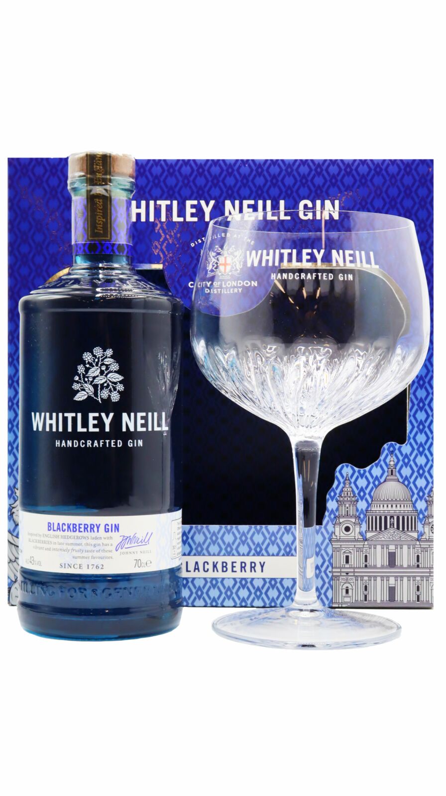 Whitley Neill - Blackberry Gin 70cl 43% ABV Glass Pack | Hard To Find ...