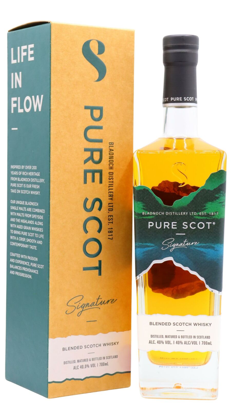 Bladnoch - Pure Scot Signature Blended Malt Scotch Whisky 70cl 40% ABV ...