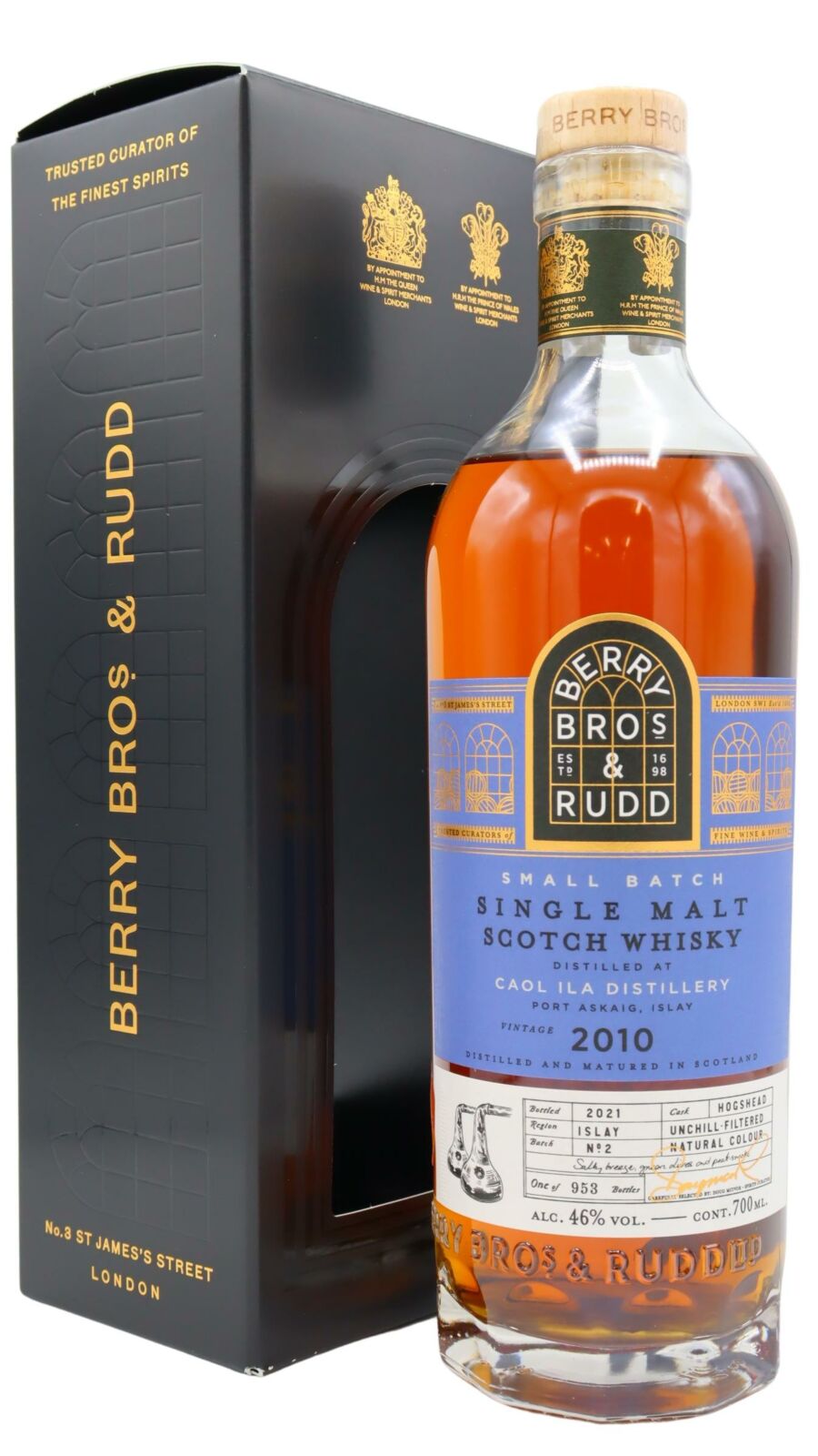 Caol Ila - 11 year old Berry Bros & Rudd - Small Batch 2010 Whisky 70cl ...