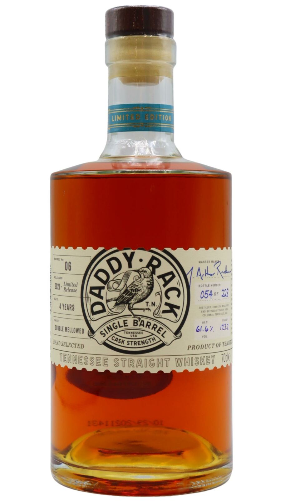 Daddy Rack - Single Barrel #6 Cask Strength Tennessee 4 year old ...