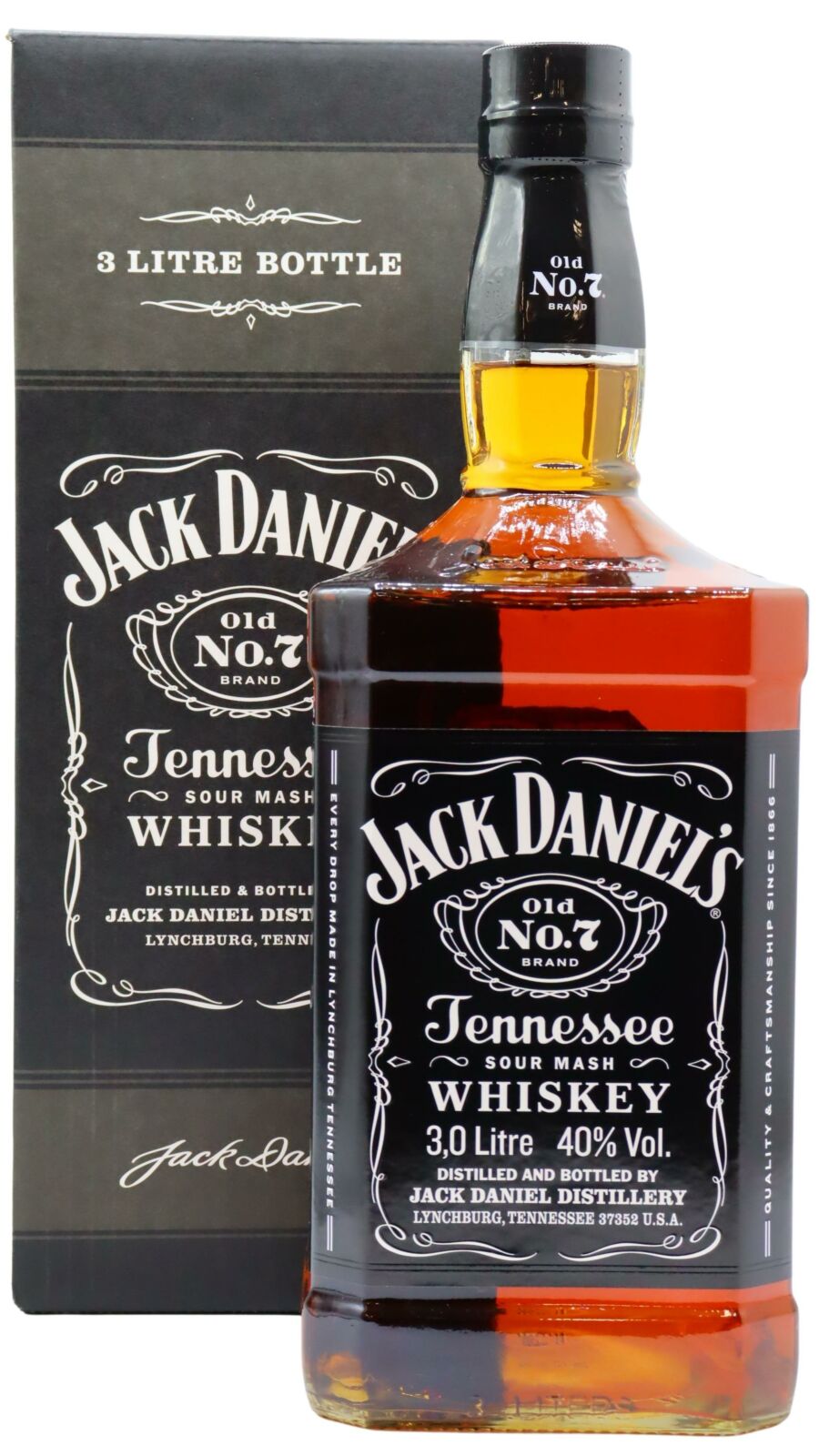 Jack Daniel's - Old No. 7 Whiskey (3 Litre Jeroboam) 300cl 40% ABV ...