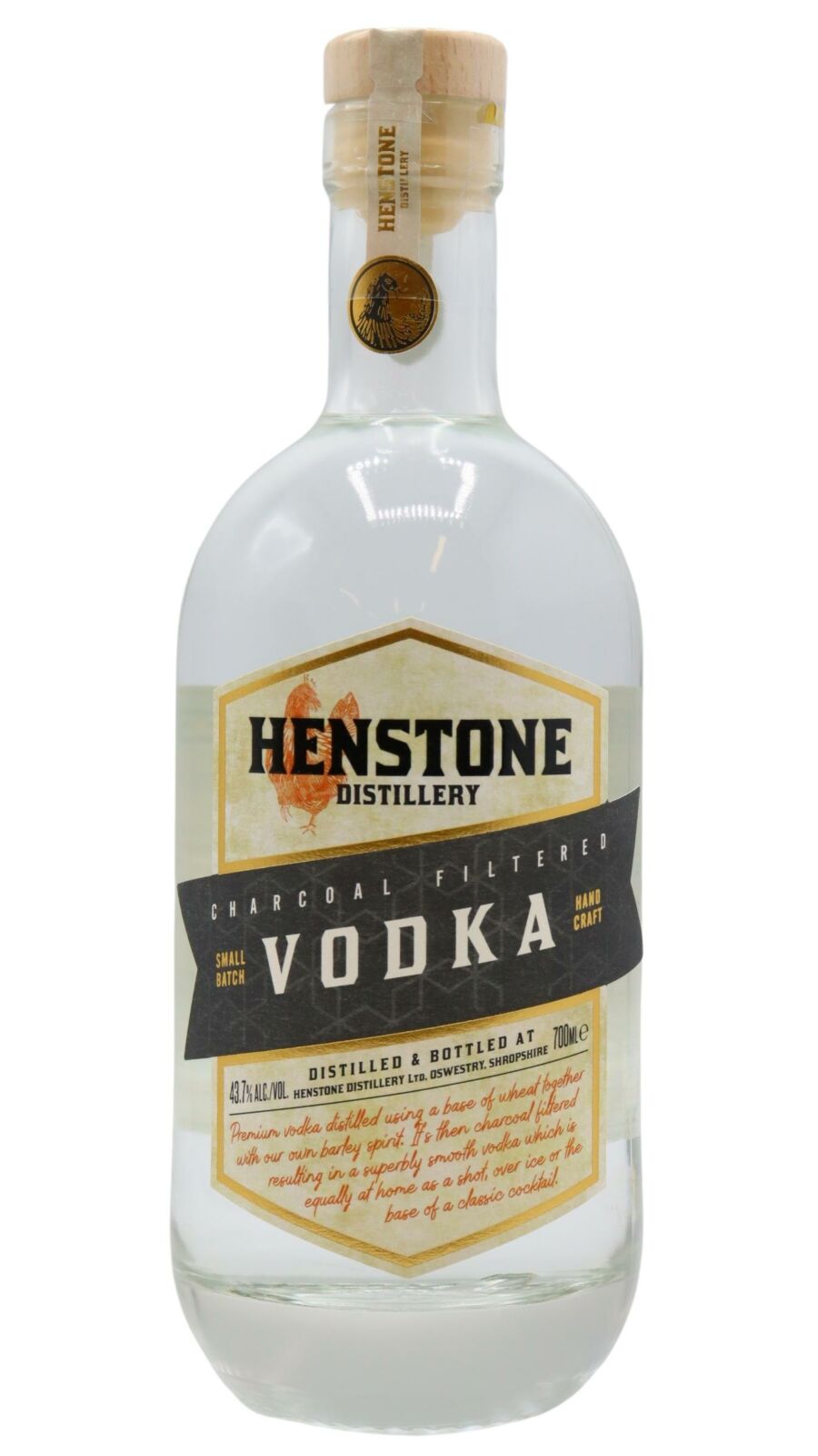 Henstone - Charcoal Filtered Vodka 70cl 43.7% ABV | Hard To Find Whisky ...