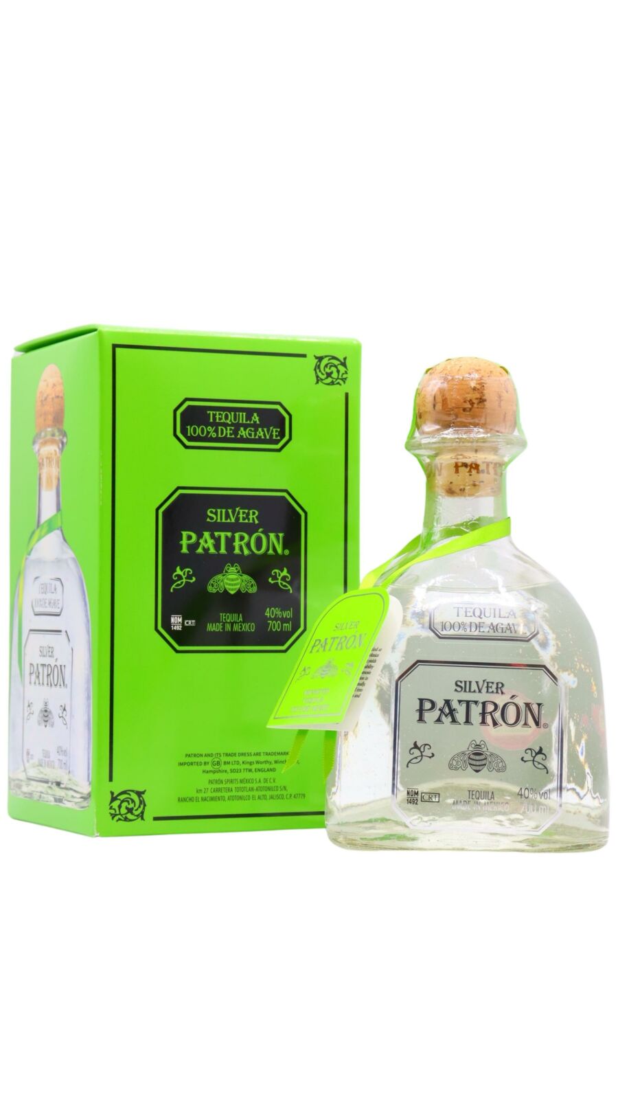Patron - Silver Tequila 70cl 40% ABV | Hard To Find Whisky | HTFW