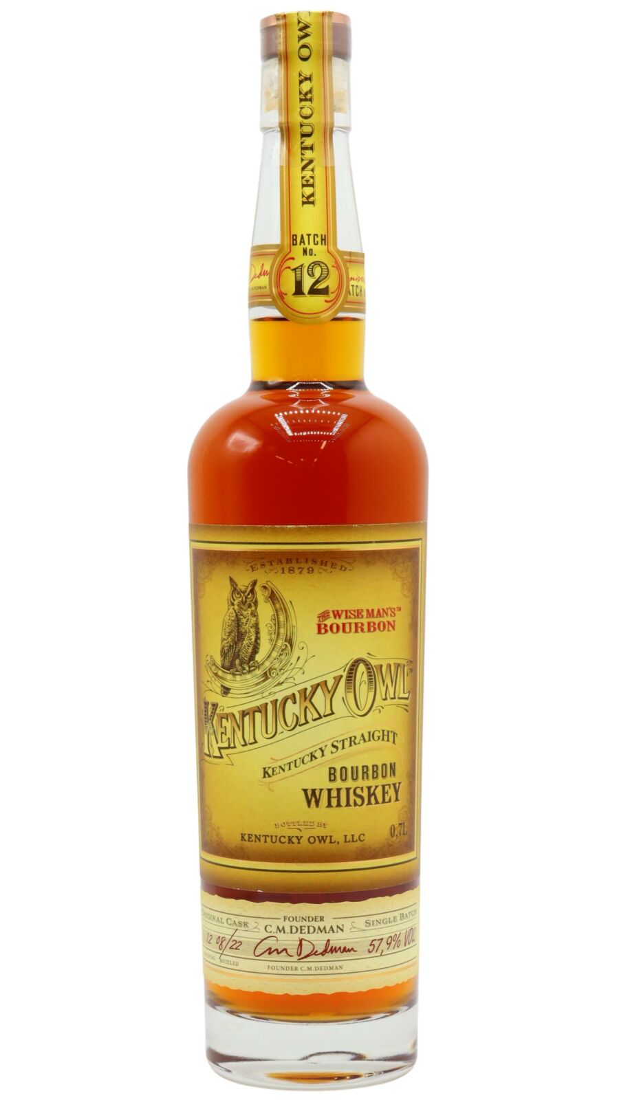 Kentucky Owl - Batch #12 Kentucky Straight Bourbon Whiskey 70cl 57.9% ...