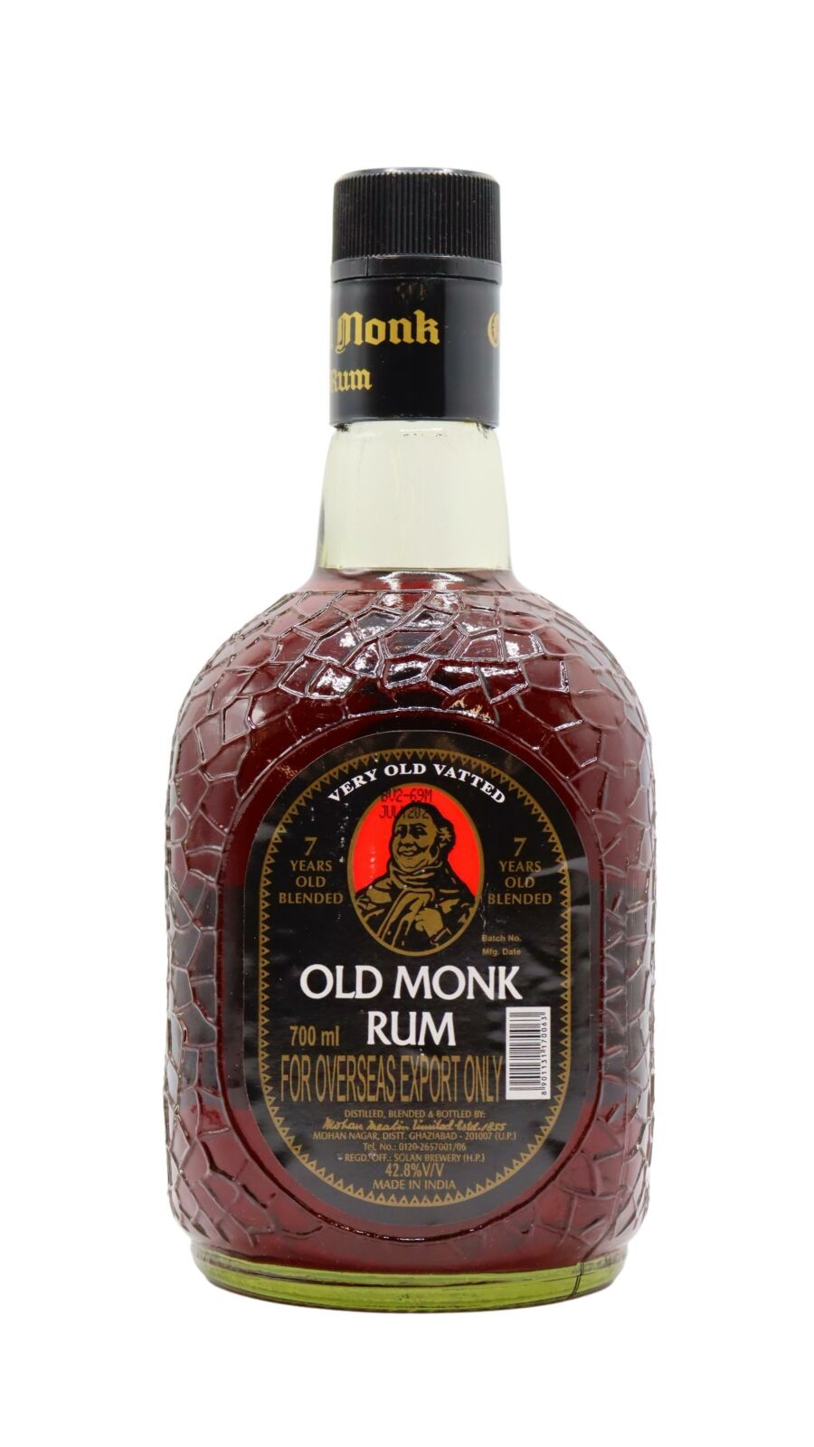 Old Monk - Indian 7 year old Rum 70cl 42.8% ABV | Hard To Find Whisky ...