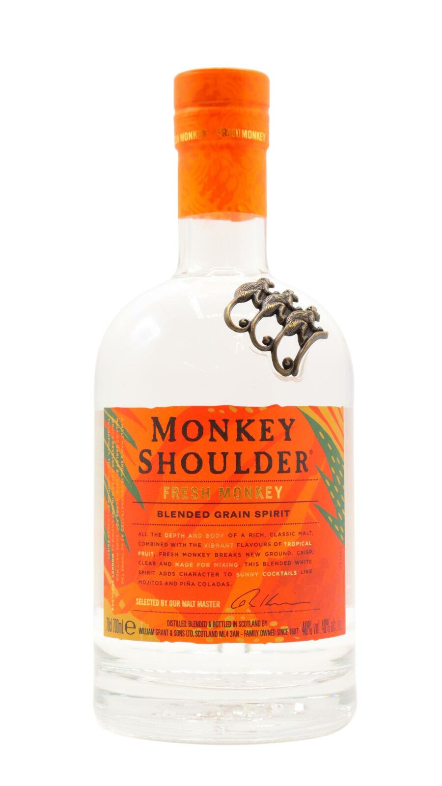 Monkey Shoulder - Fresh Monkey Blended Grain Spirit 70cl 40% ABV | Hard ...