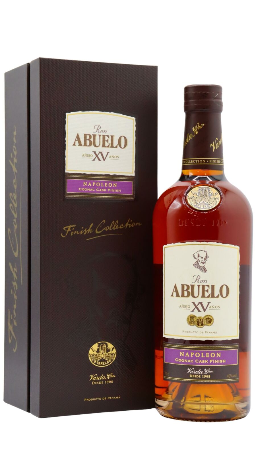 Ron Abuelo - Finish Collection - Napoleon Rum 70cl 40% ABV | Hard To ...