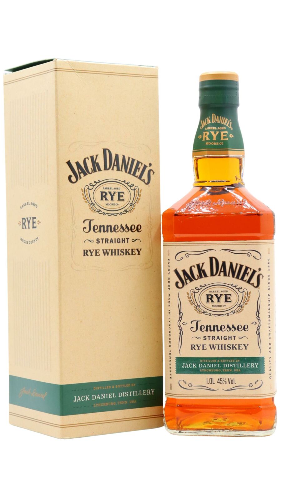 Jack Daniel's - Tennessee Rye Whiskey (1 Litre) (Boxed Edition) 100cl ...