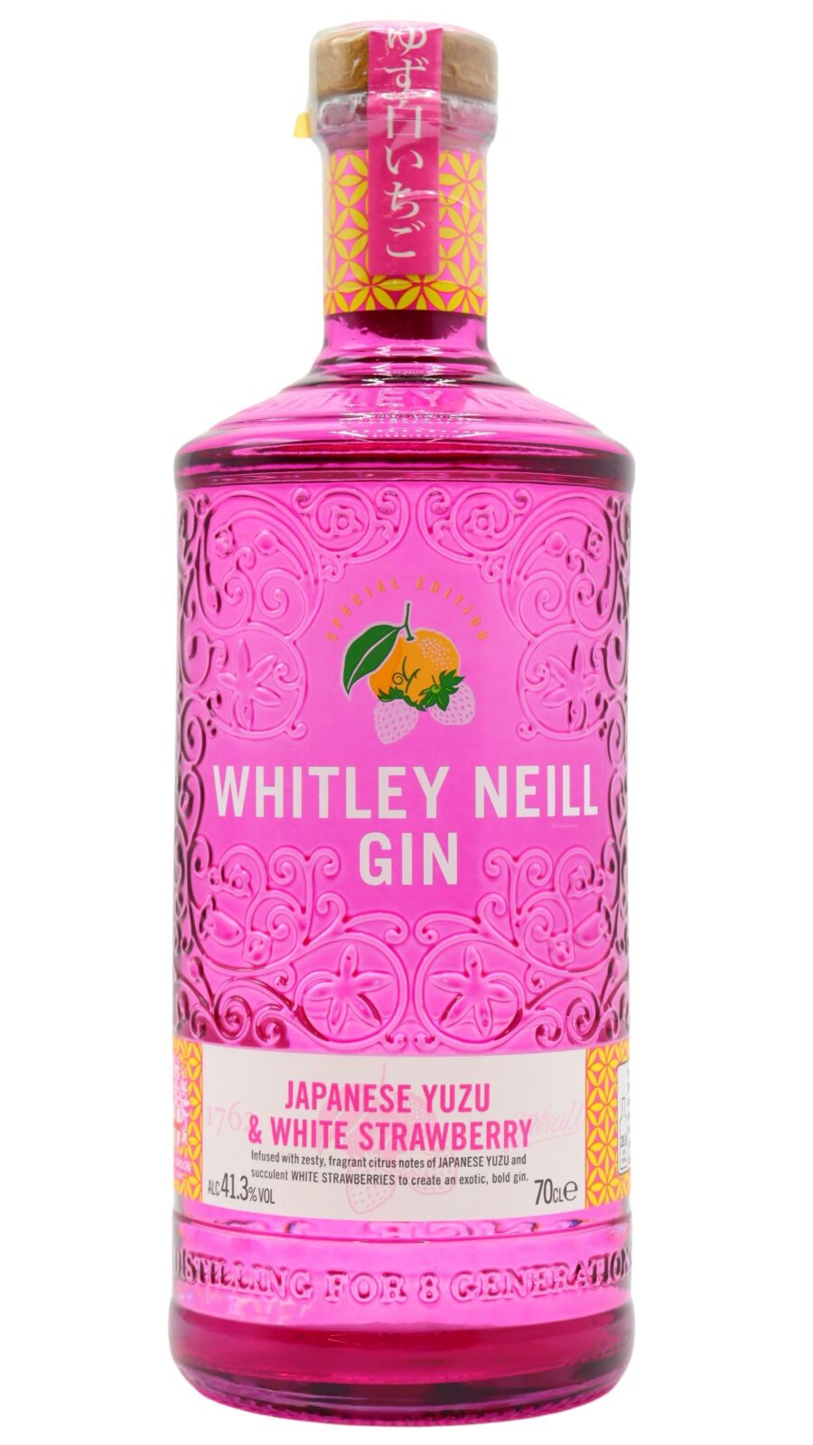 Whitley Neill - Japanese Yuzu & White Strawberry Gin 70cl 41.3% ABV ...