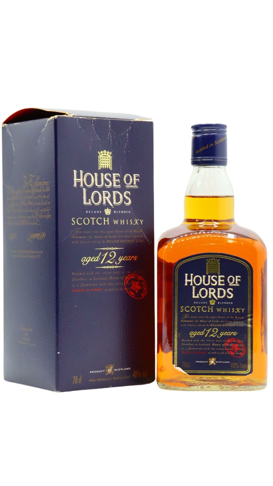 House of Lords - Blended Scotch 12 year old Whisky 70cl 40% ABV | Hard ...