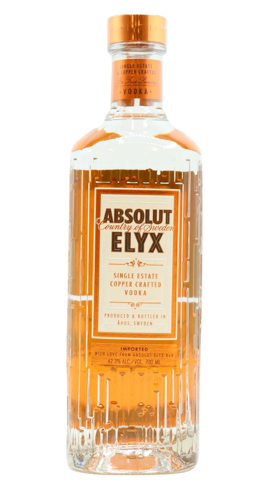 Absolut - Elyx Single Estate Copper Crafted Vodka 70cl 42.3% ABV | Hard ...