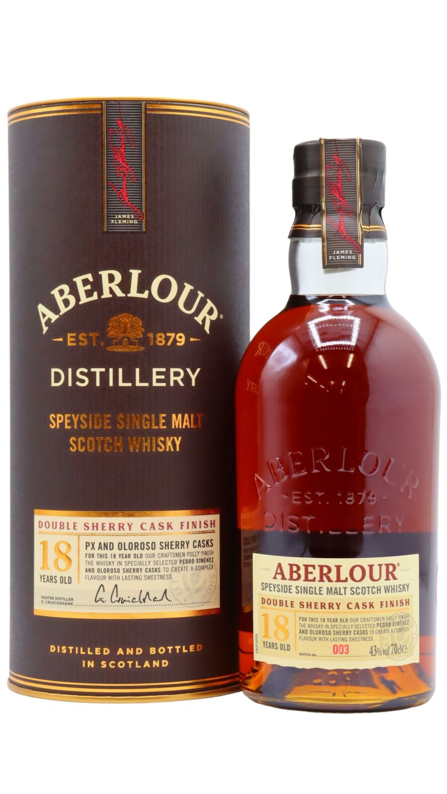 Aberlour - Double Sherry Cask - Batch #003 18 year old Whisky 70cl 43% ABV | Hard To Find Whisky ...