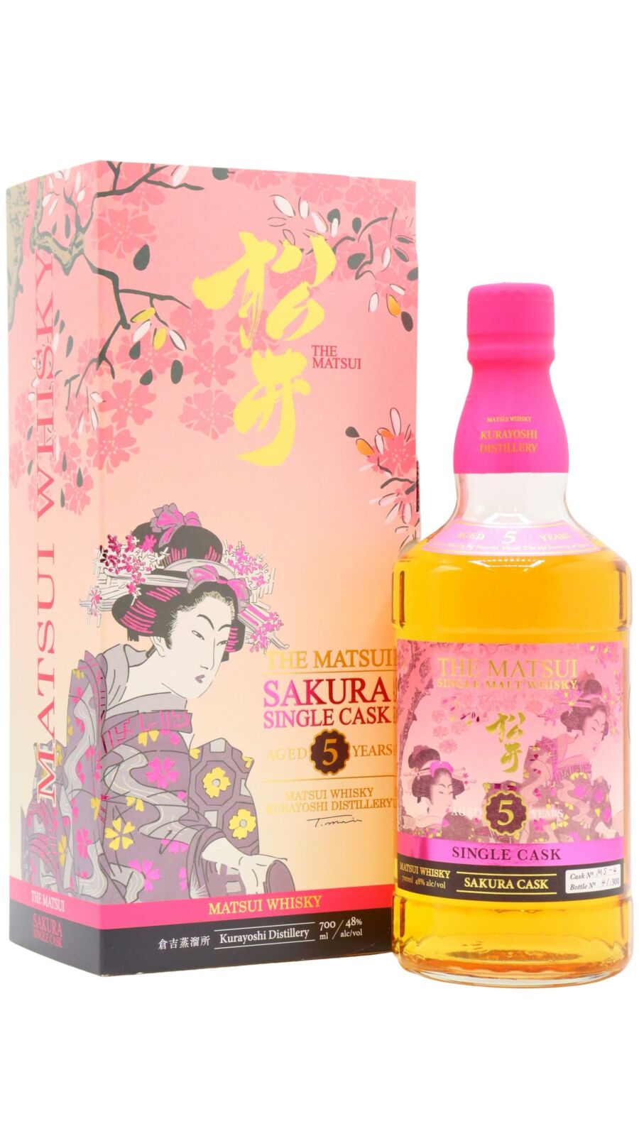 Kurayoshi - Matsui Sakura Single Cask Japanese 5 year old Whisky 70cl 48% ABV | Hard To Find ...