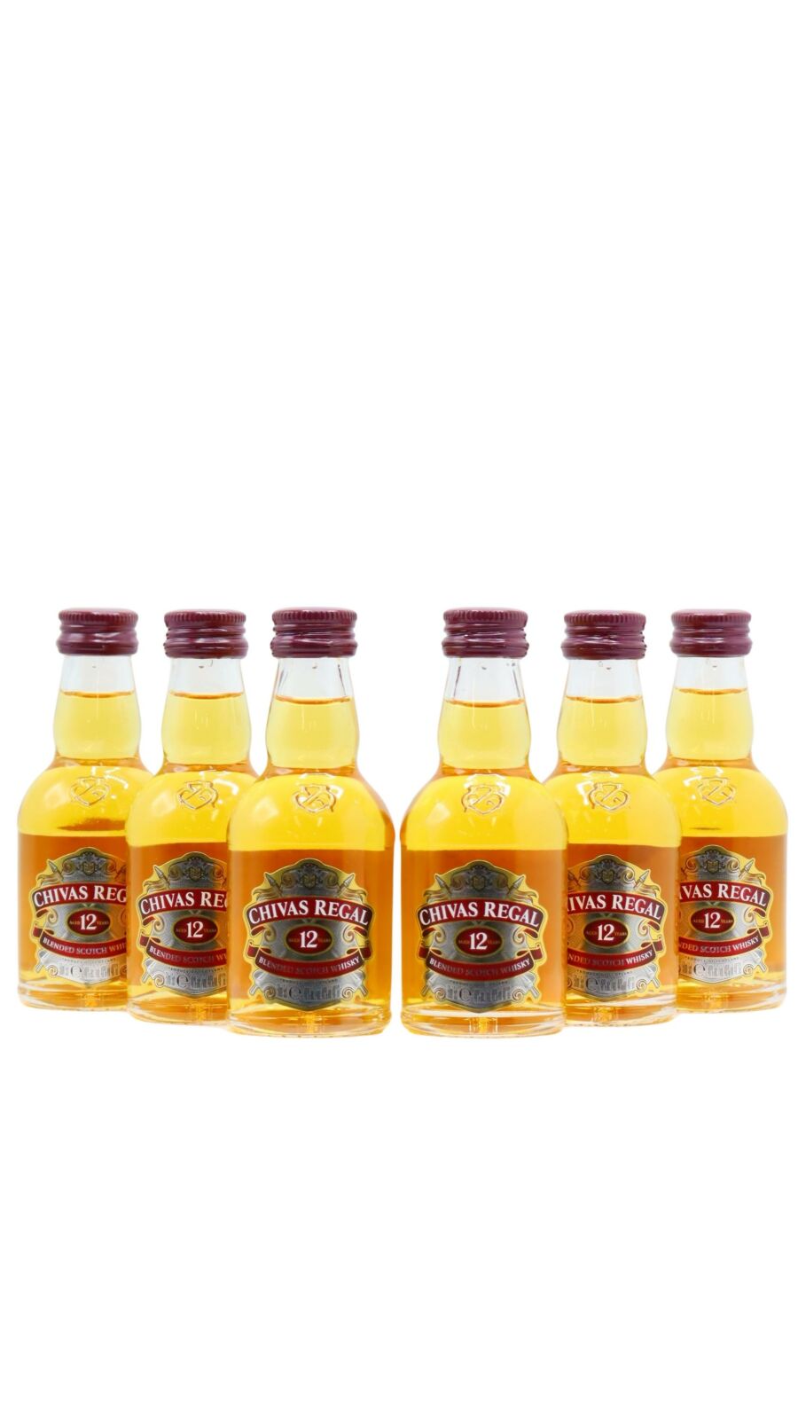 Chivas Regal - 12 year old Blended Scotch Whisky 5cl x 6 40% ABV ...