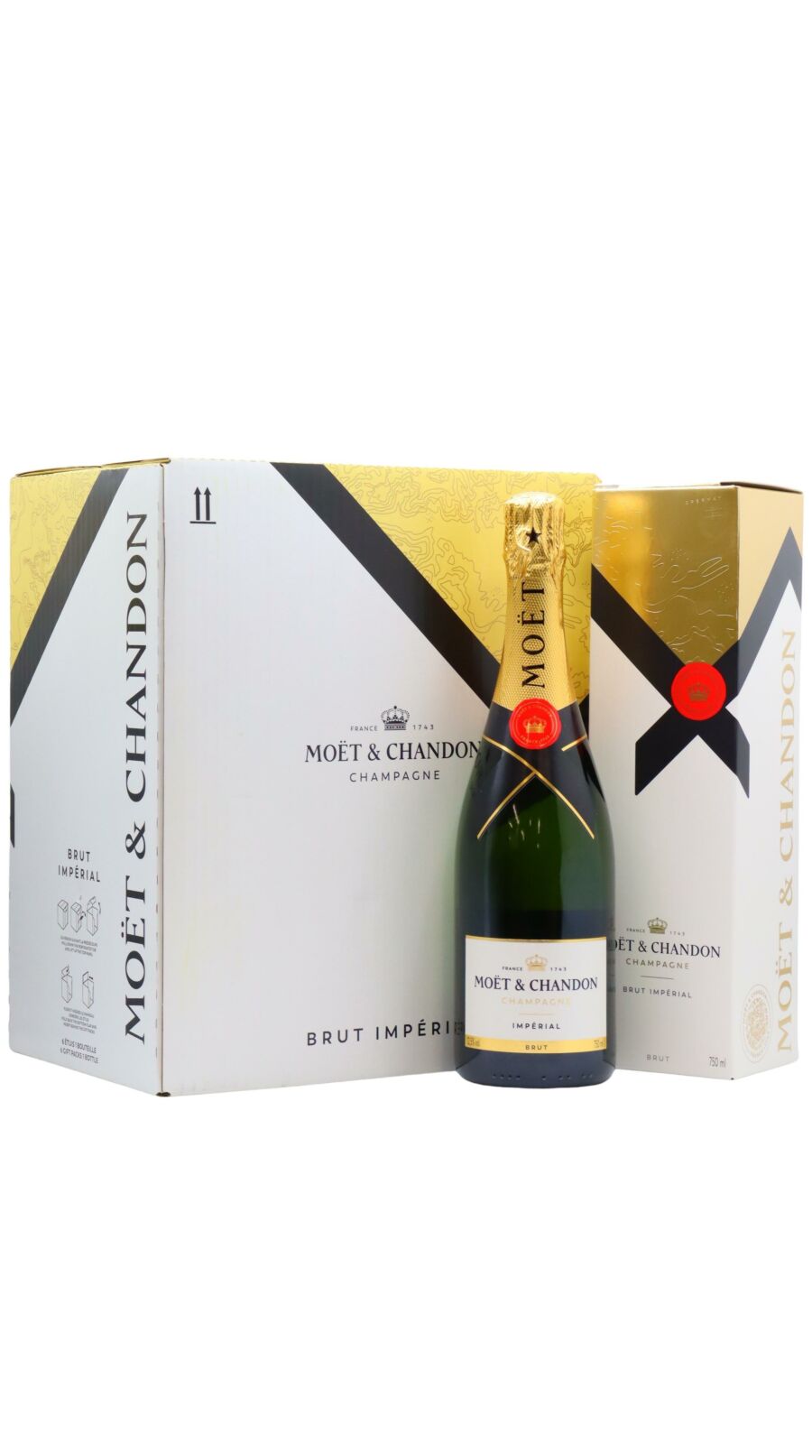 Moet & Chandon - Impérial Brut NV Champagne (Case Of Six) 75cl x 6 12% ABV | Hard To Find Whisky ...