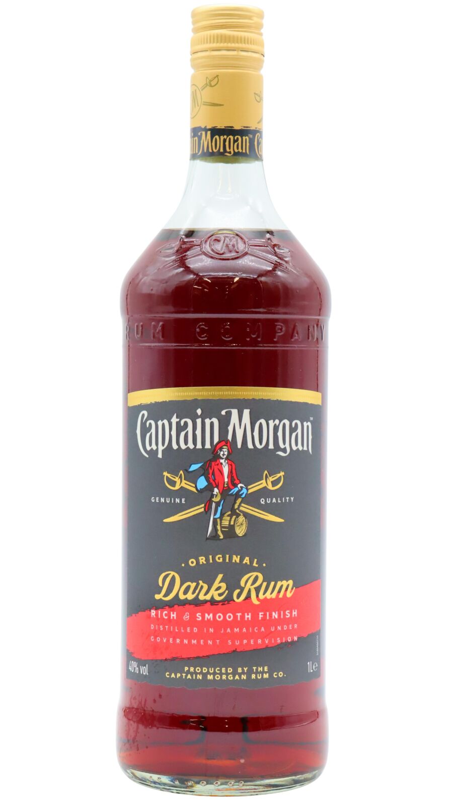 Captain Morgan - Dark Rum 100cl 40% ABV (1 Litre) | Hard To Find Whisky ...