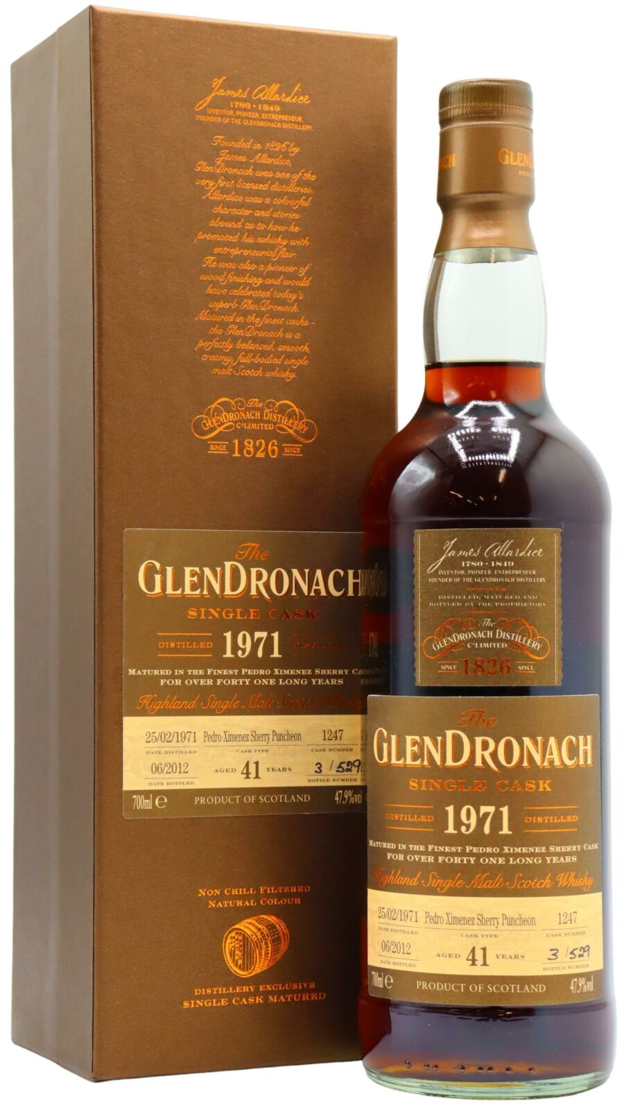 Glendronach - 41 year old Batch 6 Single Pedro Ximenez Puncheon Cask ...