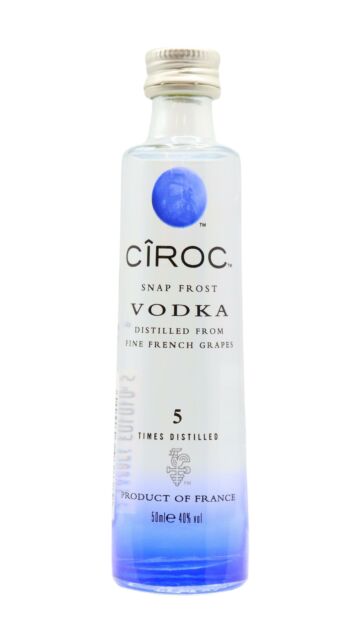 Ciroc - Snap Frost Miniatures Vodka (12 x 5cl) 5cl x 12 37.5% ABV ...